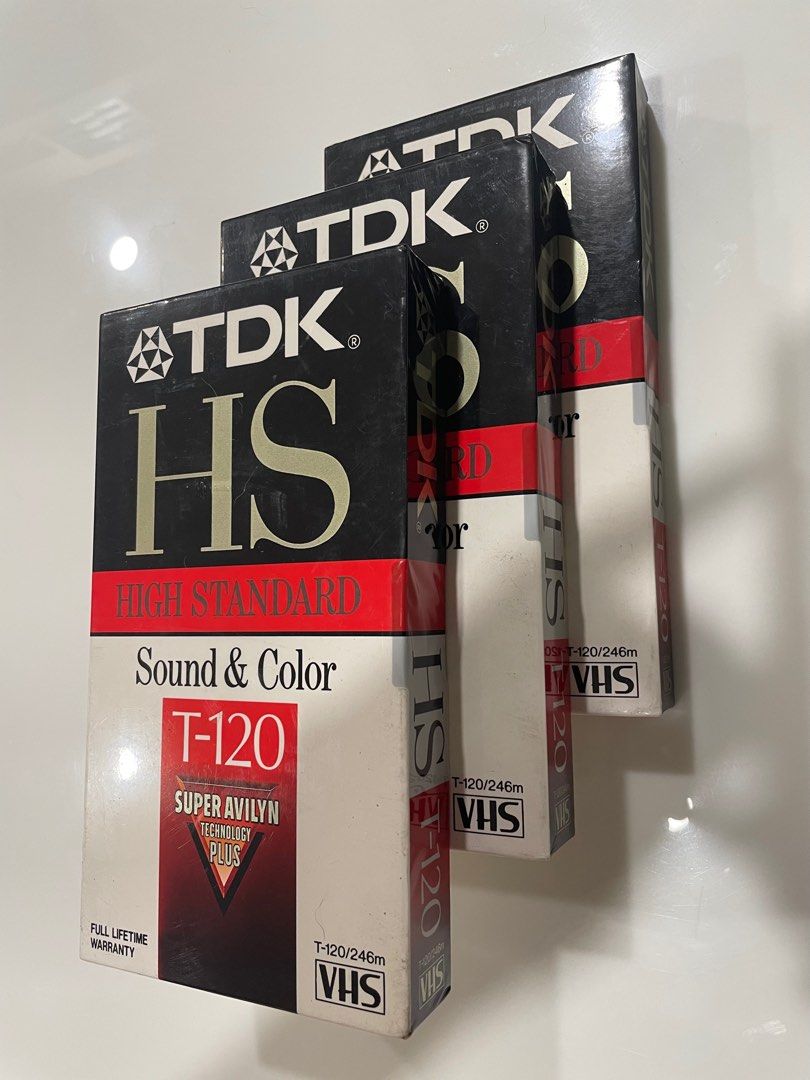 TDK VHS Tapes Blank T-120, Hobbies & Toys, Memorabilia & Collectibles, Vintage Collectibles on ...
