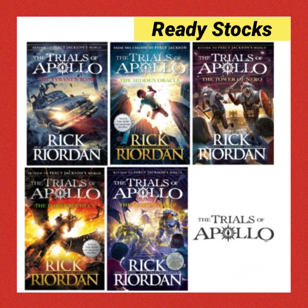 The Trials of Apollo by Rick Riordan (5 books set, Percy Jackson Series ...