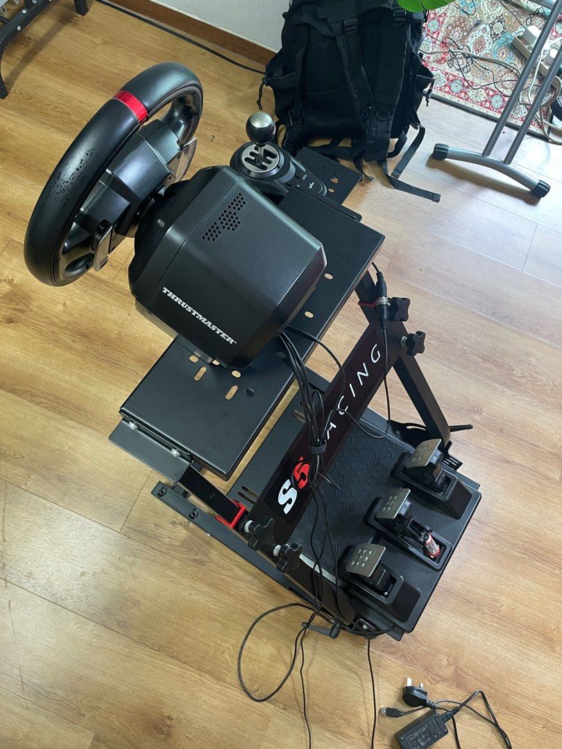 Thrustmaster Sim Full Rig, Shifter & Paddle, Video Gaming, Gaming ...
