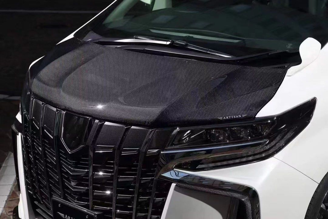 Toyota Alphard 30 Series Artisan Style CF Bonnet, Car Accessories ...