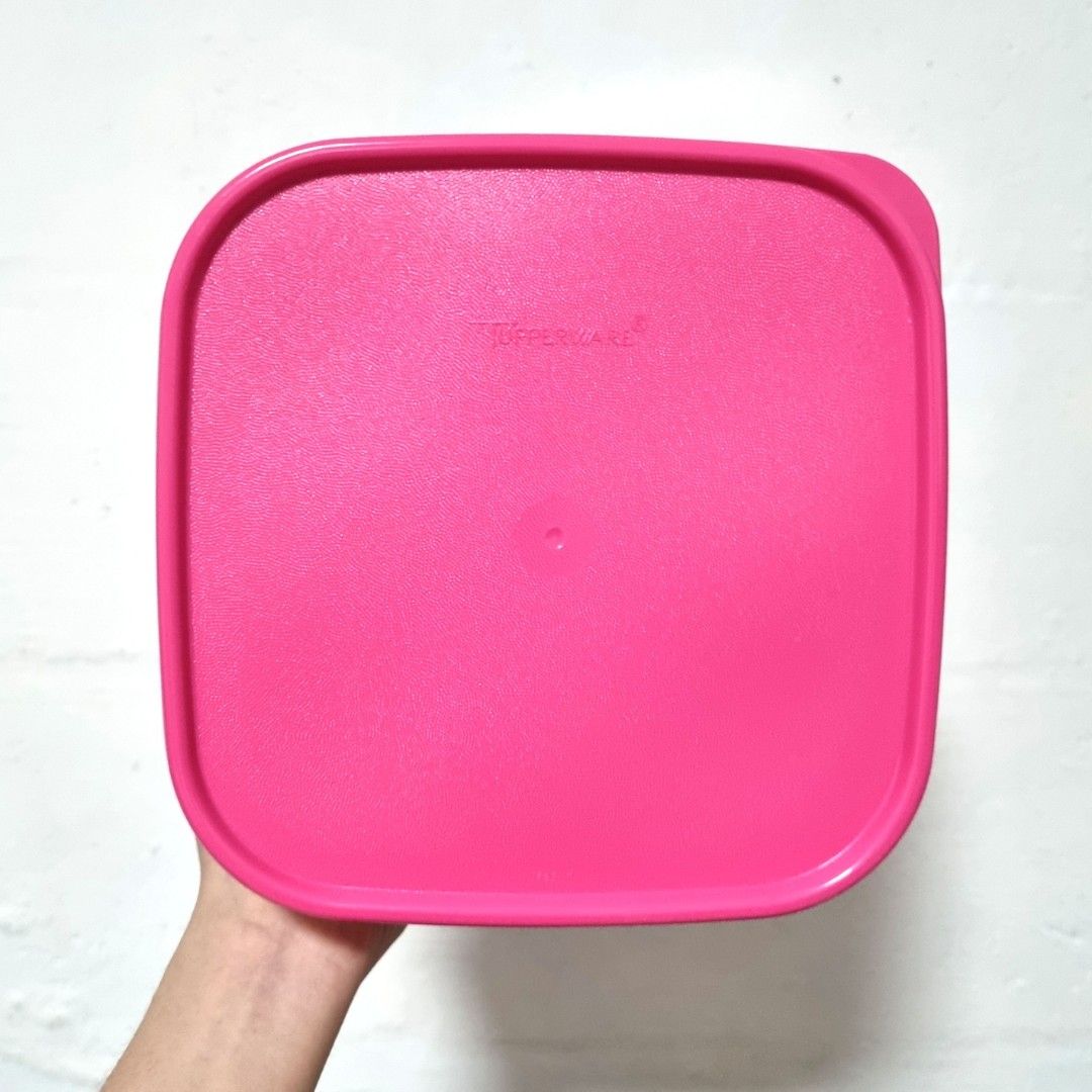 Tupperware 2.6L Pretty in Pink Modular Mate Square II Box Container Set ...