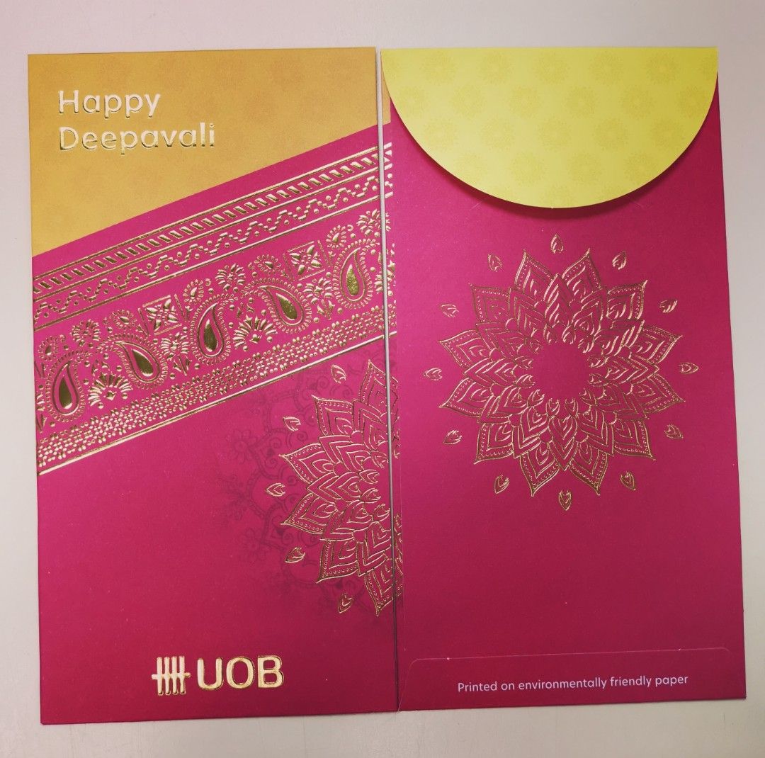 UOB Deepavali Sampul Duit / Ang Pow / Red packet, Hobbies & Toys ...