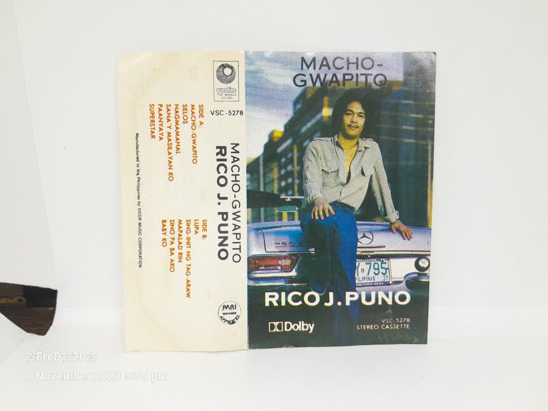 Vintage Macho-Gwapito Rico J. Puno Casette Tape, Hobbies & Toys, Memorabilia & Collectibles ...