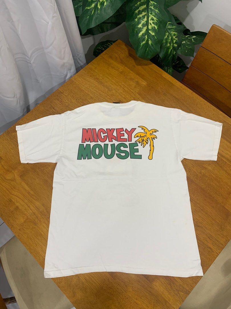 Vintage Mickey Mouse Rasta Tshirt, Luxury, Apparel on Carousell