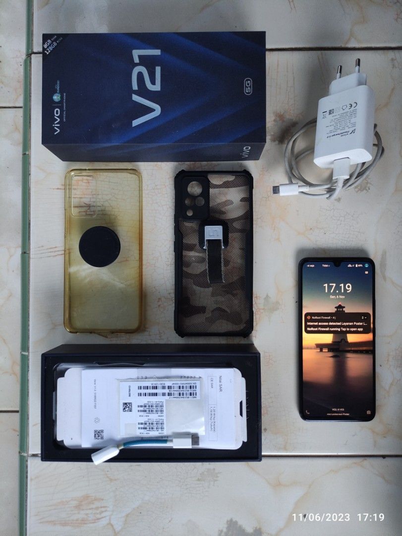 Vivo V21 5G Kondisi Bagus dan Lengkap, Telepon Seluler & Tablet, Ponsel ...