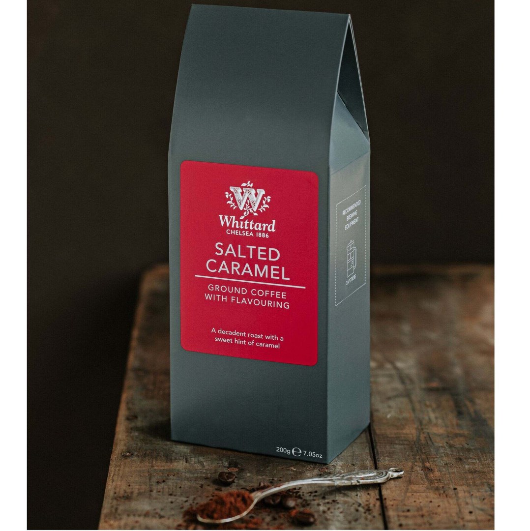 Whittard Salted Caramel Flavour Ground Coffee, Food & Drinks, Beverages ...