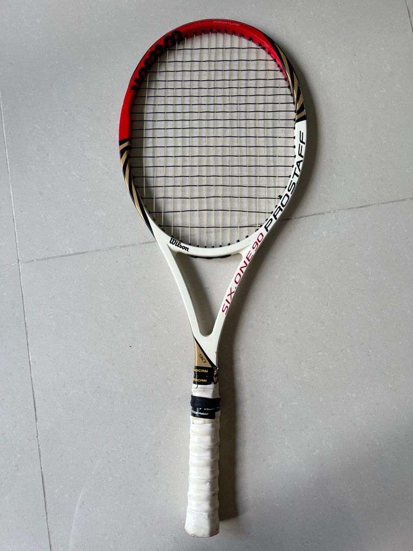 Wilson six one 90 prostaff, Sports Equipment, Sports & Games, Racket & Ball Sports on Carousell