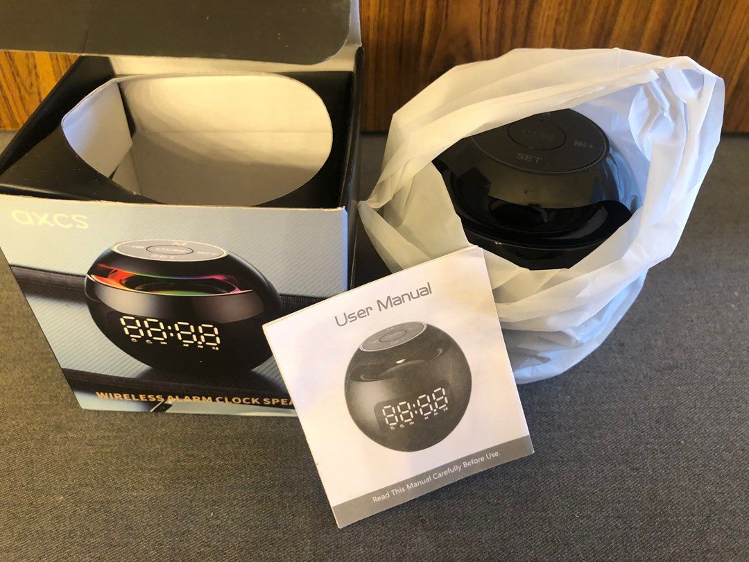 Wireless alarm clock speaker Axcs, Audio, Soundbars, Speakers ...