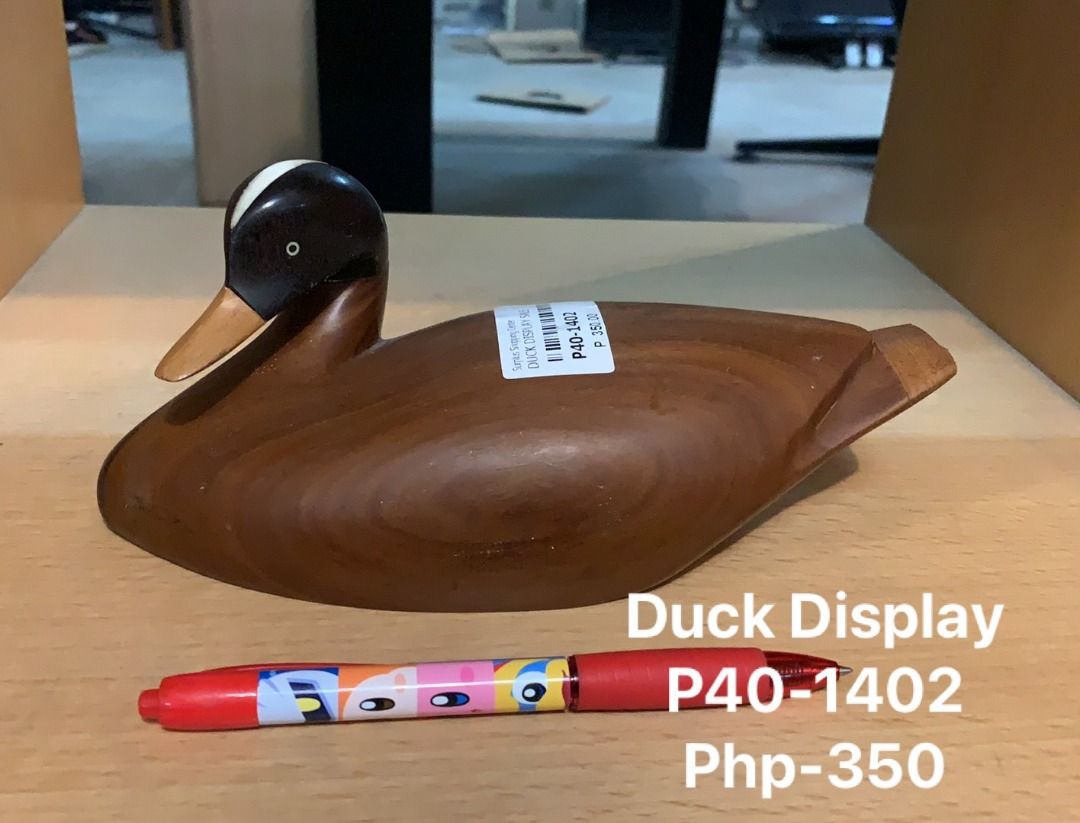 Wooden Display Duck, Furniture & Home Living, Home Decor, Other Home ...