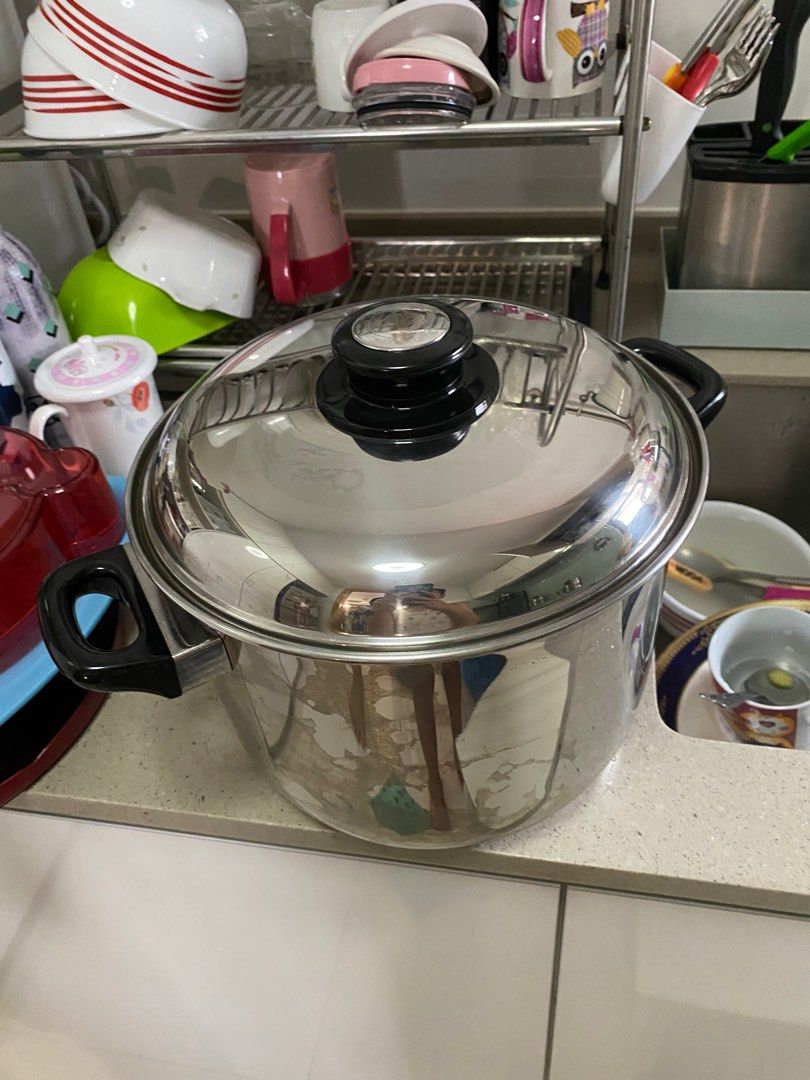 Zebra Stainless Steel Pot (big), Furniture & Home Living, Kitchenware ...