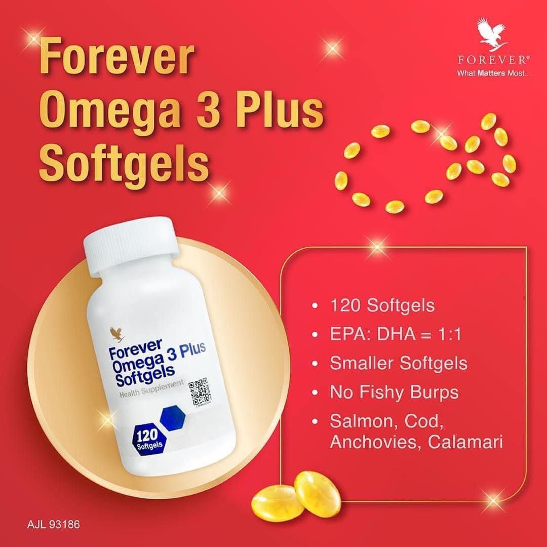 (11.11 sale) Forever Omega 3 Plus, Health & Nutrition, Health ...