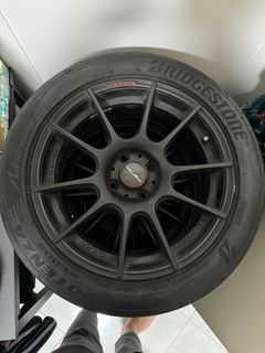 16" Lenso project D rims, Car Accessories, Tyres & Rims on Carousell