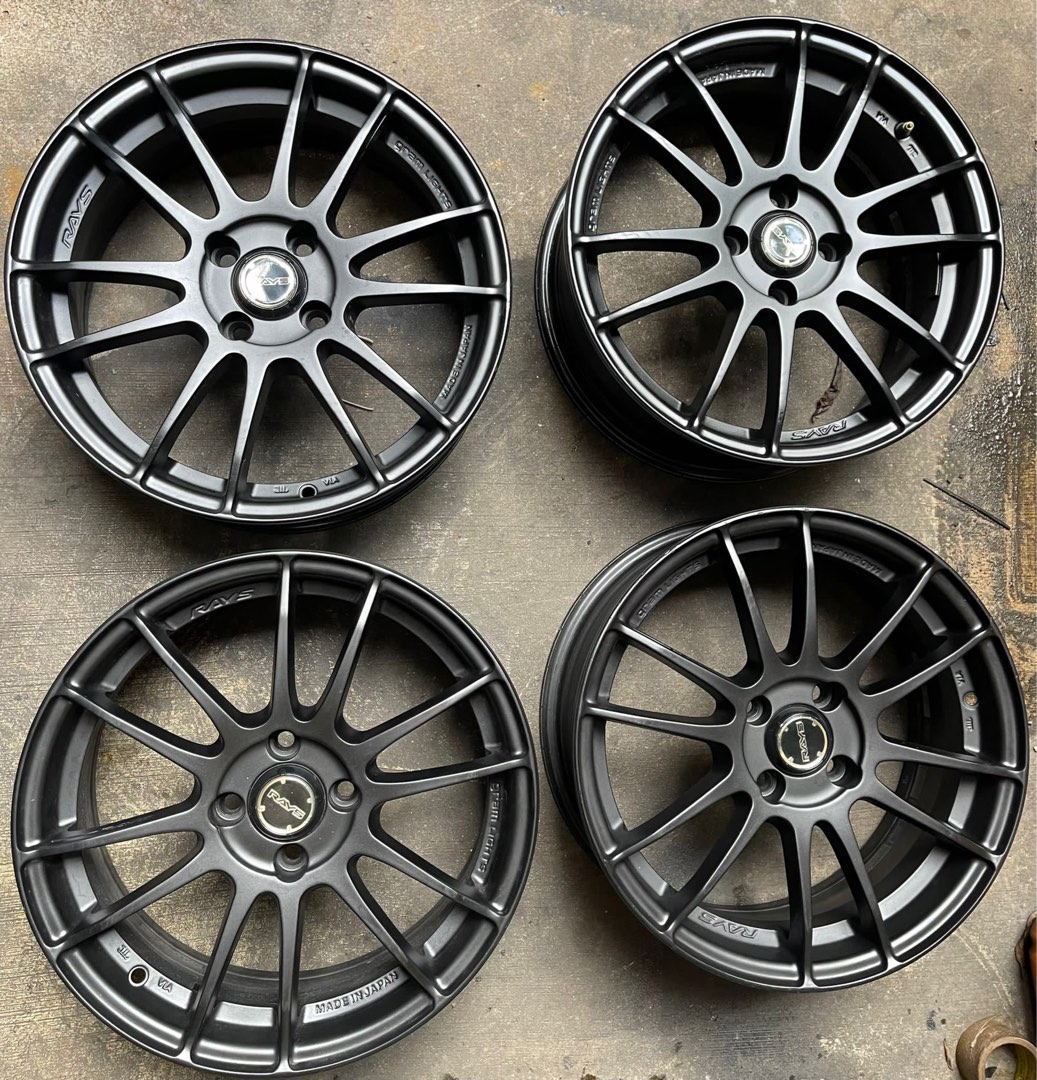 16” Rays Gram light original made in Japan rims, Car Accessories, Tyres ...