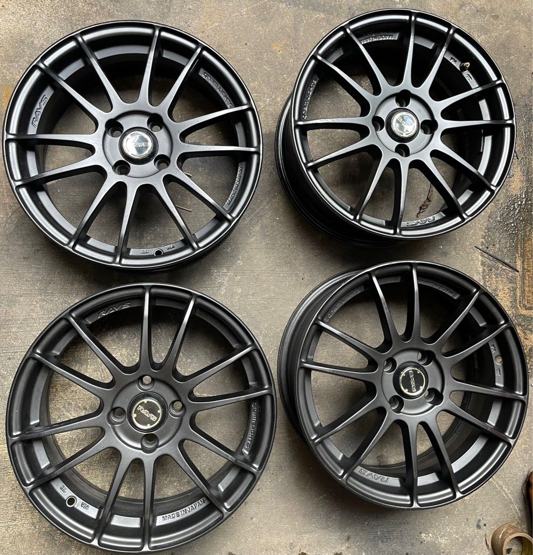 16” Rays Gram light original made in Japan rims, Car Accessories, Tyres ...