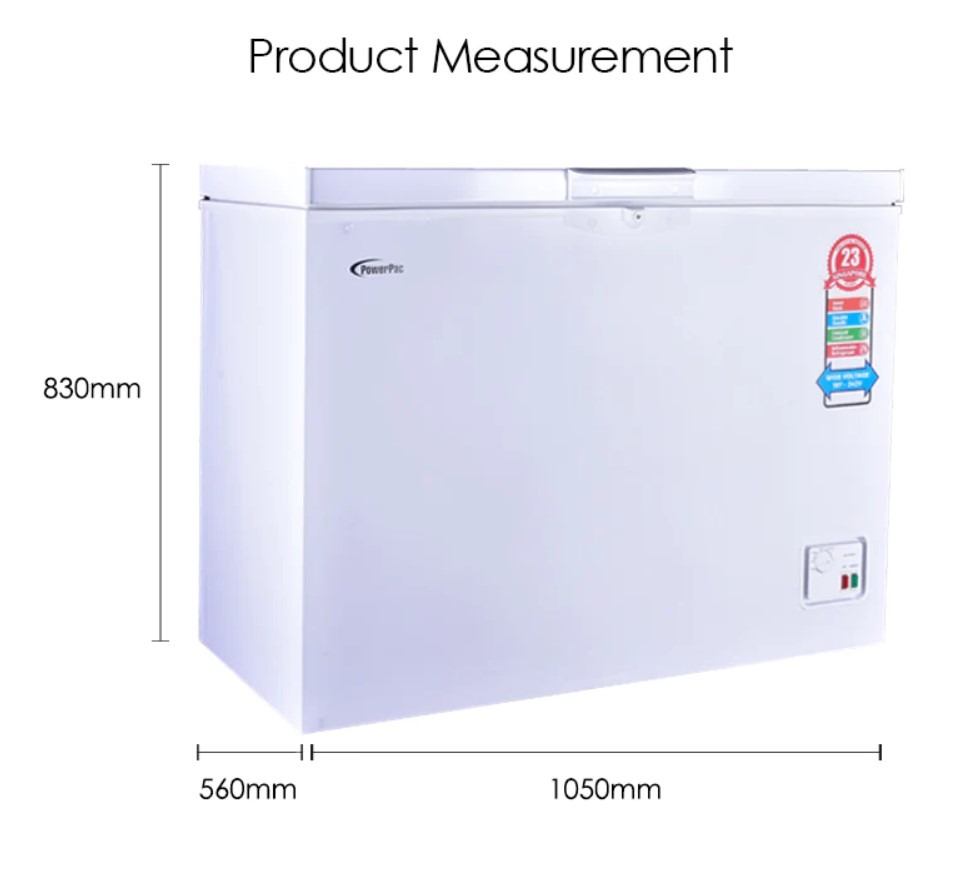 250L Chest Freezer CFC (PPFZ250), TV & Home Appliances, Kitchen ...