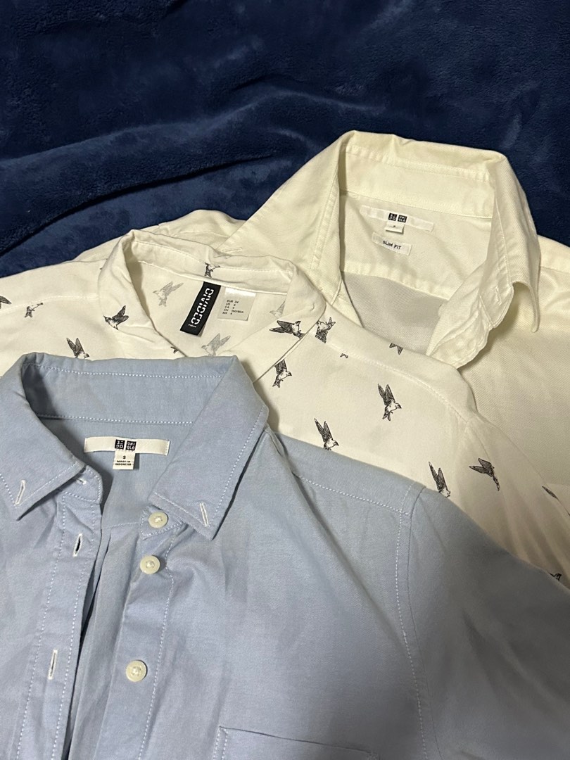 3-set UniQlo Polos, Men's Fashion, Tops & Sets, Tshirts & Polo Shirts ...