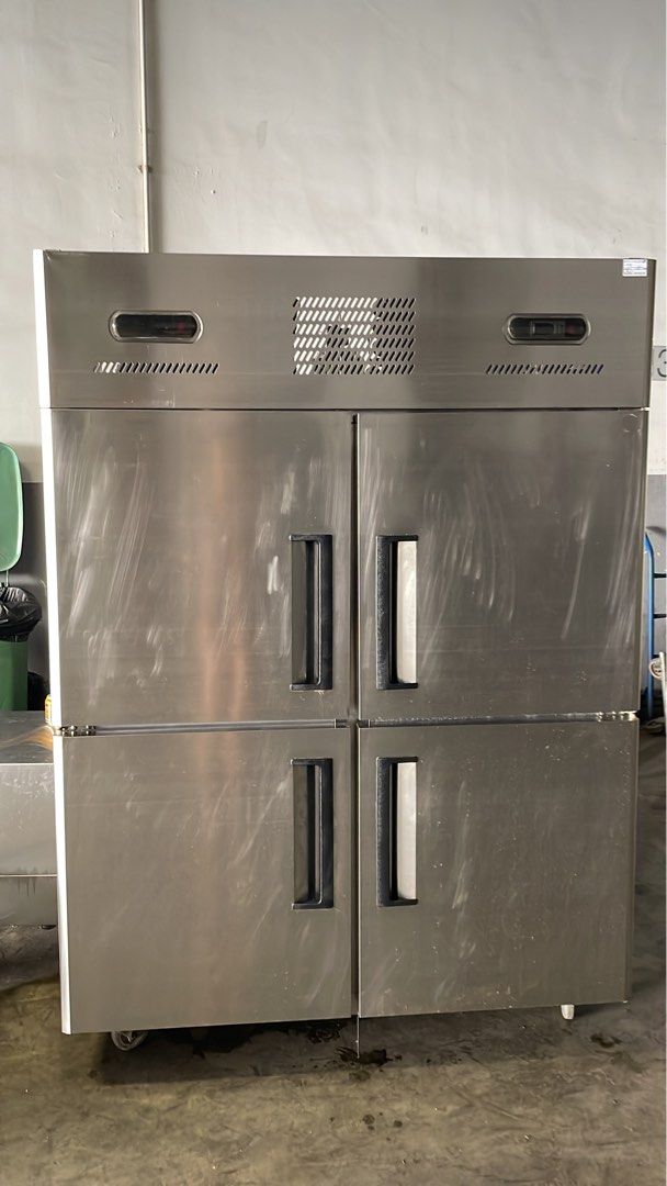 4 door upright chiller freezer combo / commercial chiller freezer, TV ...