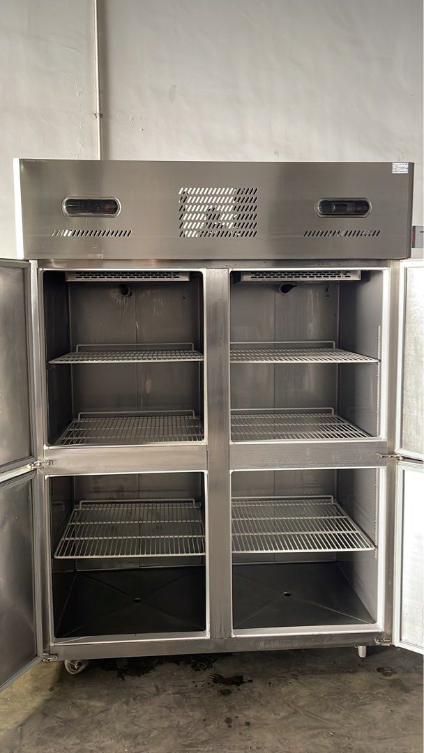 4 door upright chiller freezer combo / commercial chiller freezer, TV ...