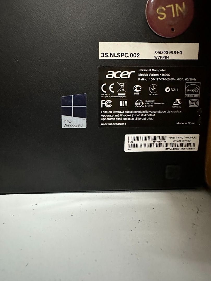 Acer i5 4th Gen Compact Desktop PC |i5-4590|4GB RAM|500GB HDD|SFF PC ...