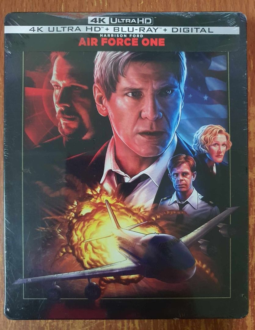 Air Force One Steelbook [4K Ultra HD + Bluray], Hobbies & Toys, Music ...