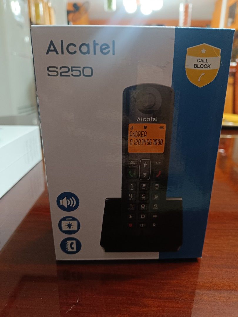 Alcatel S250 cordless phone with easy call block function, Mobile ...
