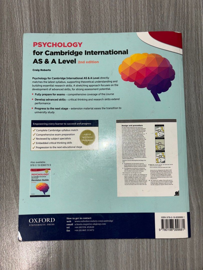 ALEVEL PSYCHOLOGY COURSE BOOK, Hobbies & Toys, Books & Magazines ...