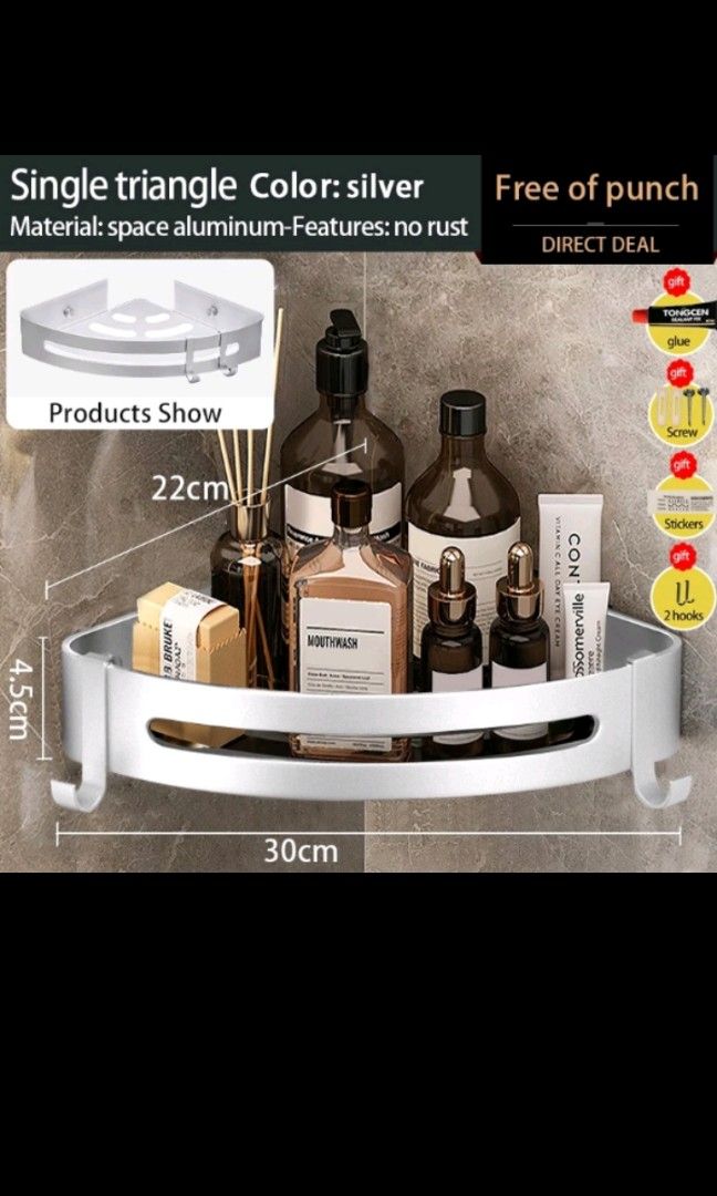 Aluminum Bathroom rack, Furniture & Home Living, Bathroom & Kitchen ...