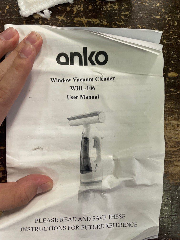 Anko Window Vacuum Cleaner, TV & Home Appliances, Vacuum Cleaner ...