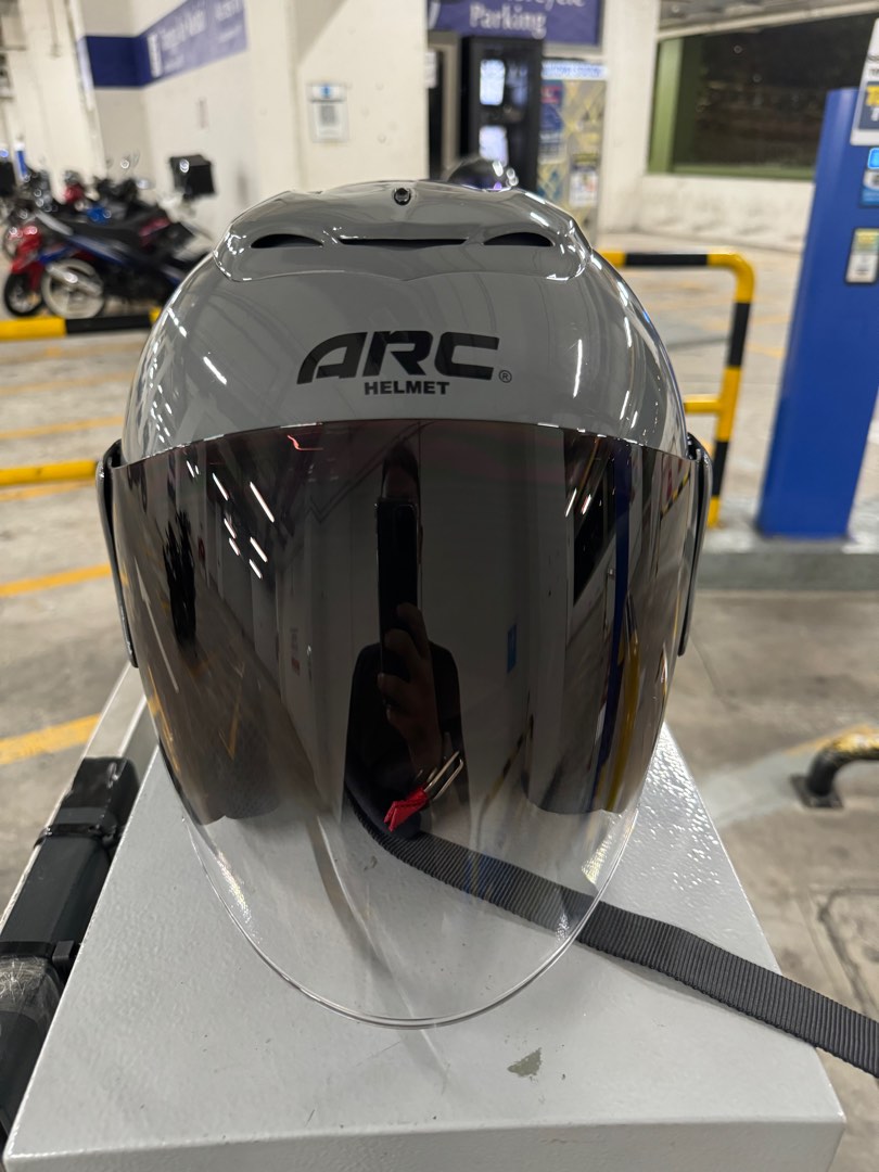 Arc Ritz modern grey, Motorcycles, Motorcycle Apparel on Carousell