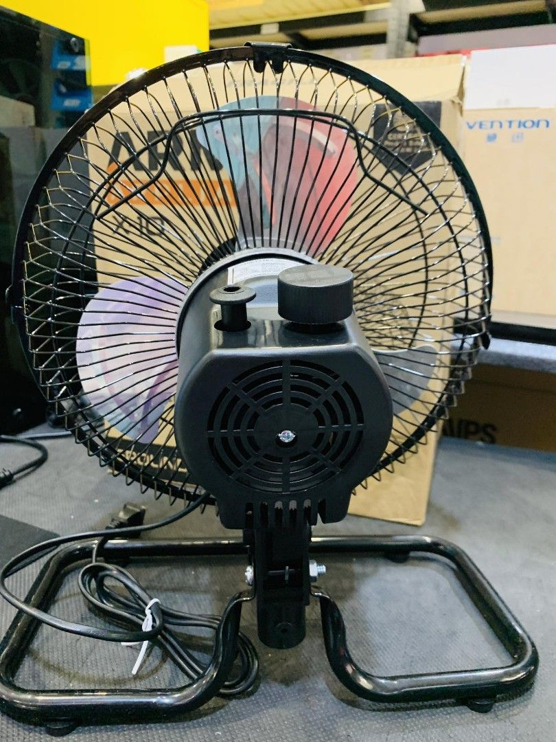 Armor 10" Metal Ground Fan Black X-1, Furniture & Home Living, Lighting ...