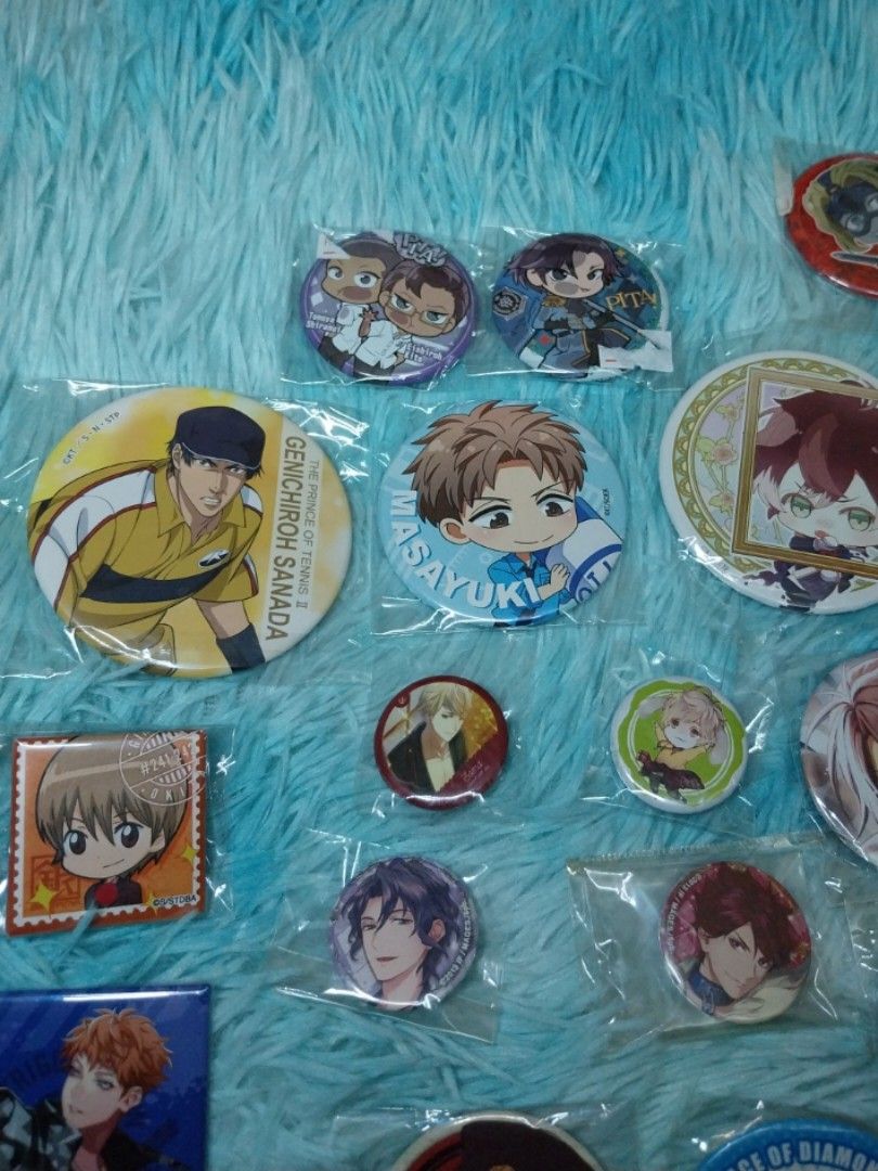 Assorted anime Badge prince of tennis tokyo ghoul tsukiuta hypnosis mic ...