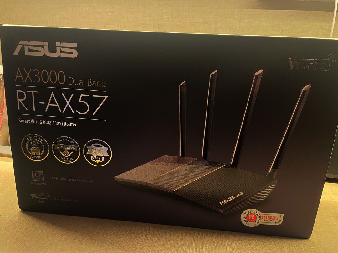 Asus RT-AX57 Router Wifi6, Computers & Tech, Parts & Accessories ...