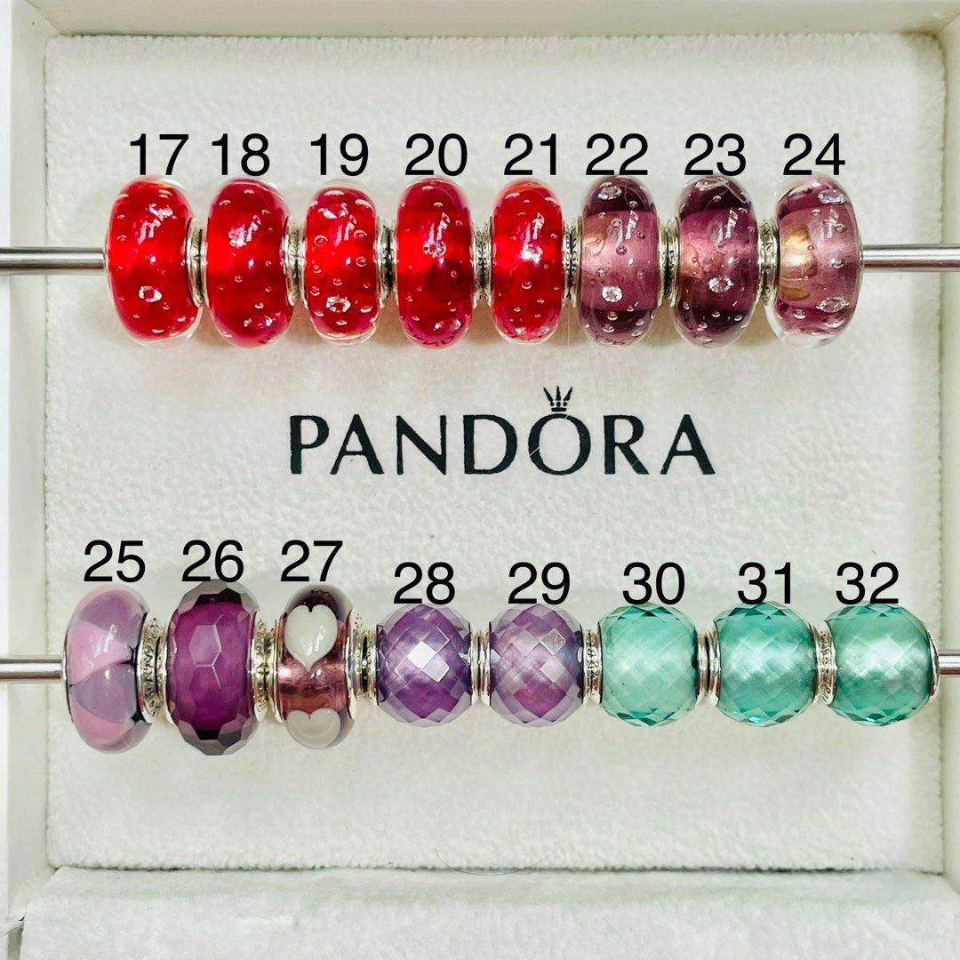 Authentic Pandora Murano Charms, Women's Fashion, Jewelry & Organisers ...