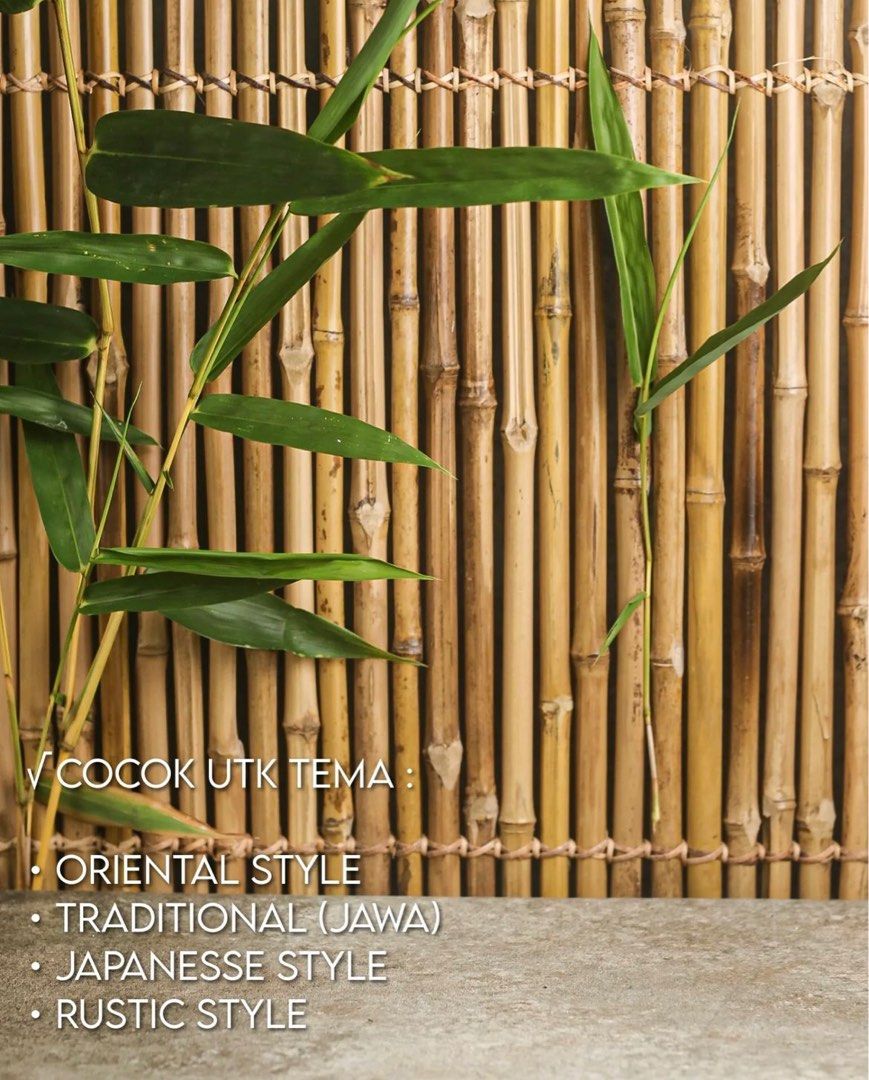 Background Foto Bambu Bamboo 60x60cm, Fotografi di Carousell