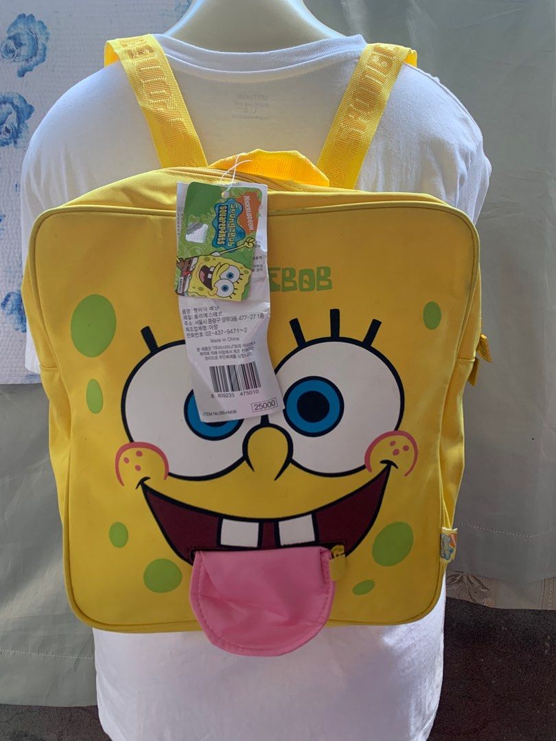 BACKPACK SPONGEBOB, Babies & Kids, Babies & Kids Fashion on Carousell