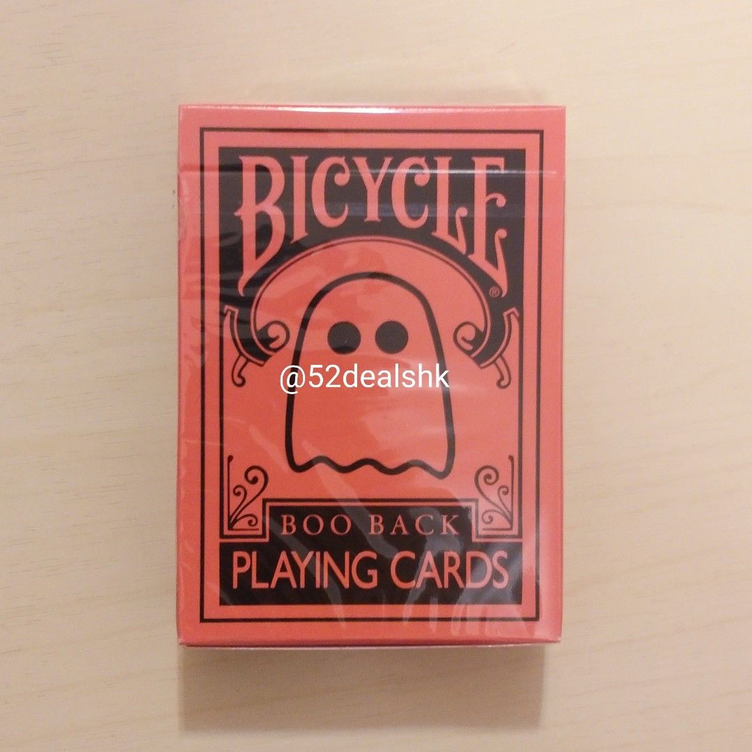 全新bicycle啤牌boo back orange playing cards 幽靈牌背橙色撲克牌 cardistry 花切 poker ...