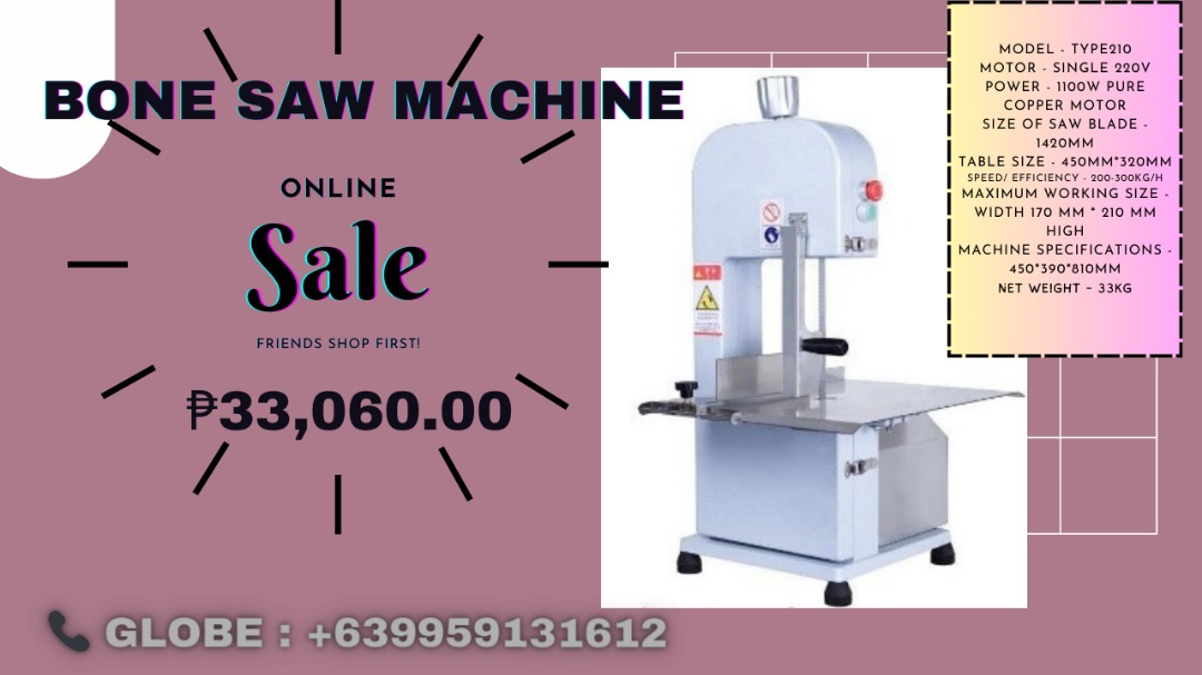 BONE SAW MACHINE, Commercial & Industrial, Industrial Equipment on ...