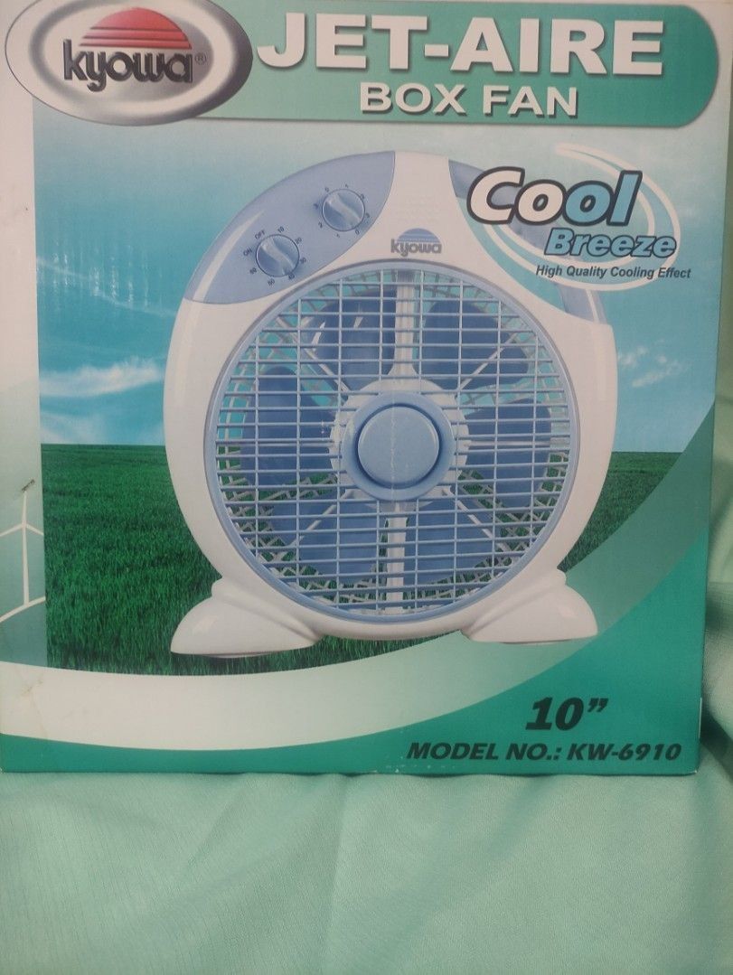 Box Fan - Jet-aire Kyowa, Furniture & Home Living, Lighting & Fans ...
