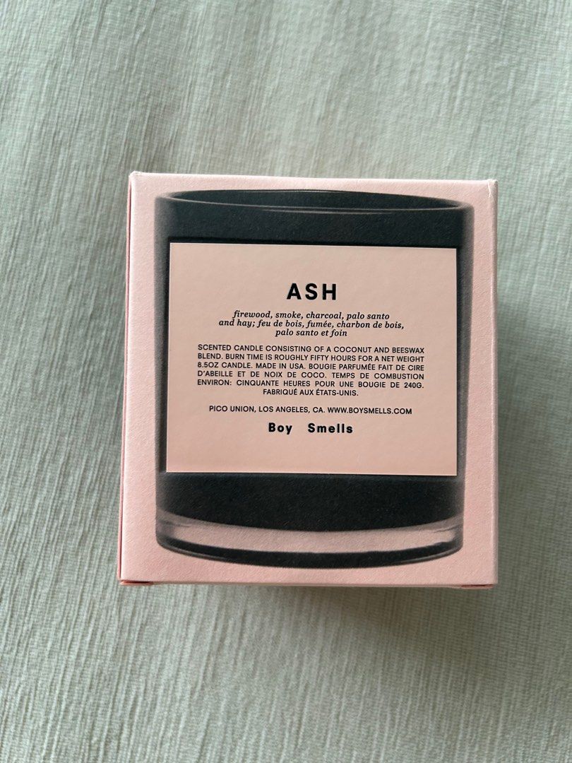 Boy Smells ASH Candle, Furniture & Home Living, Home Fragrance on Carousell