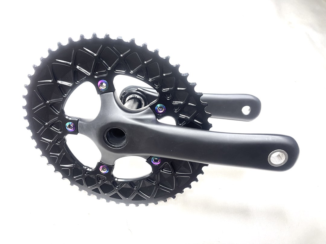Brand New Ultralight Full Carbon Crank set with Absolute Black Oval ...