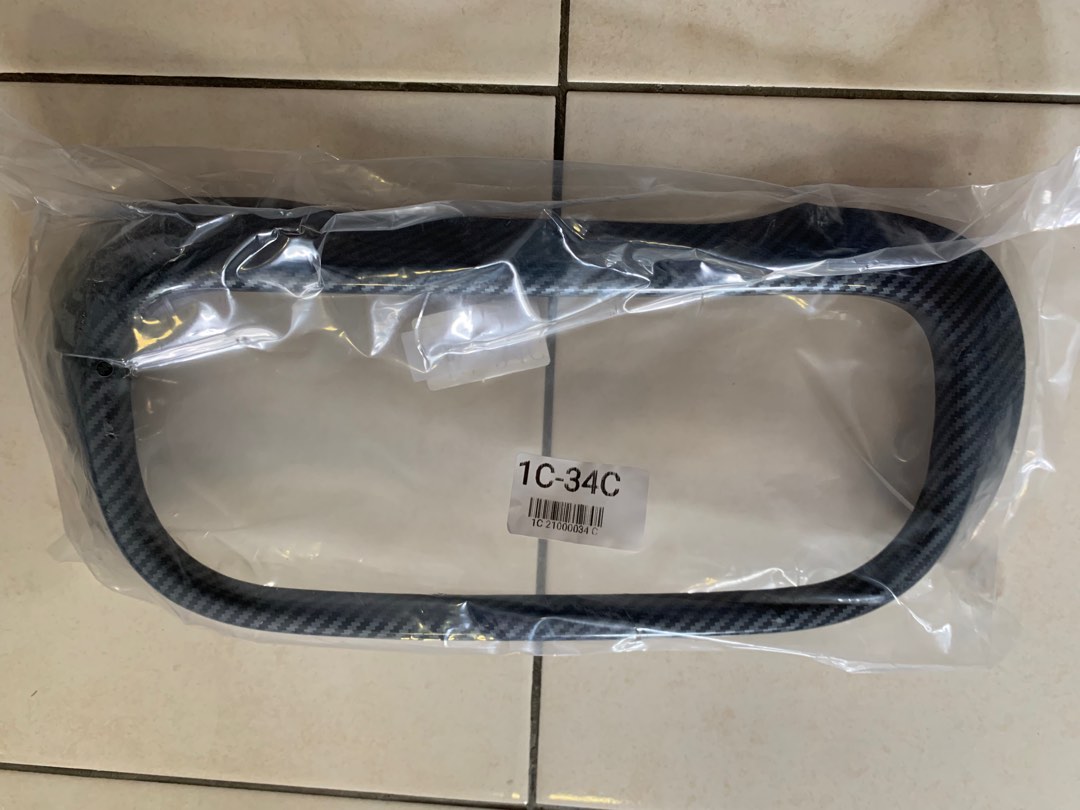 Carbon meter frame cover Perodua Bezza, Auto Accessories on Carousell