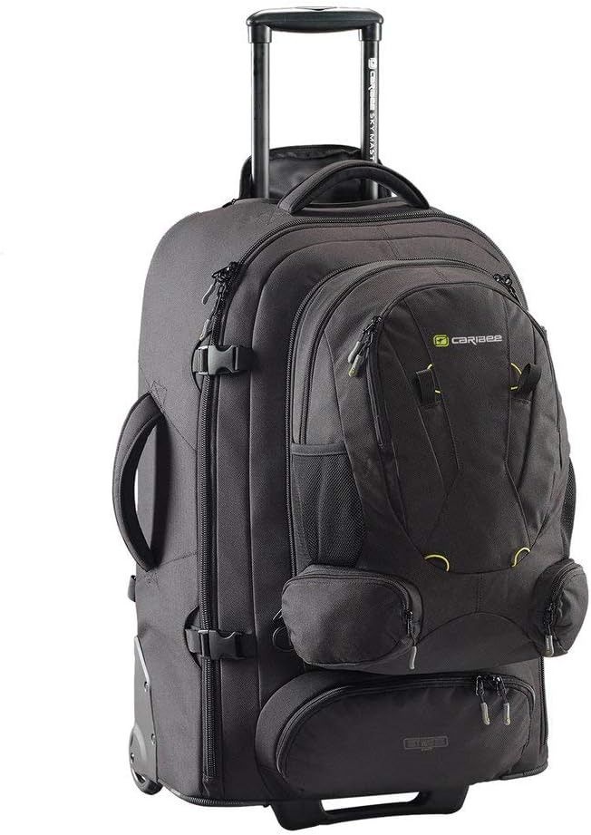 Caribee SKY MASTER 70L II WHEEL TRAVEL PACK BLACK, Men's Fashion, Bags ...