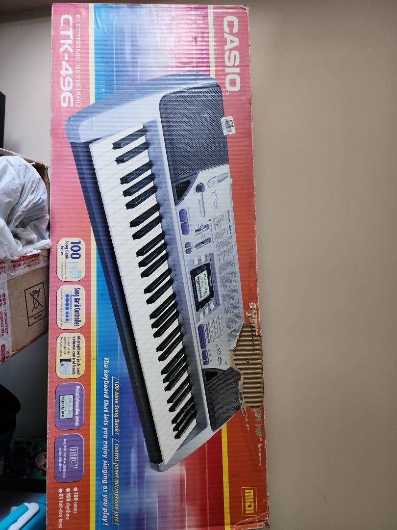 CASIO CTK-496 Electronic Keyboard, Hobbies & Toys, Music & Media ...