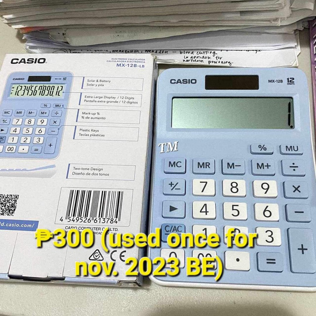 casio MX-12B calculator | 12 digits, Computers & Tech, Office ...