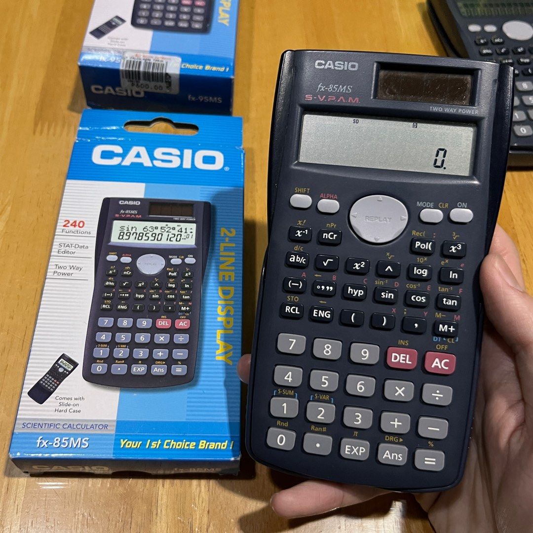 CASIO Scientific Calculators fx-85MS & fx-95MS with Box & Papers ...