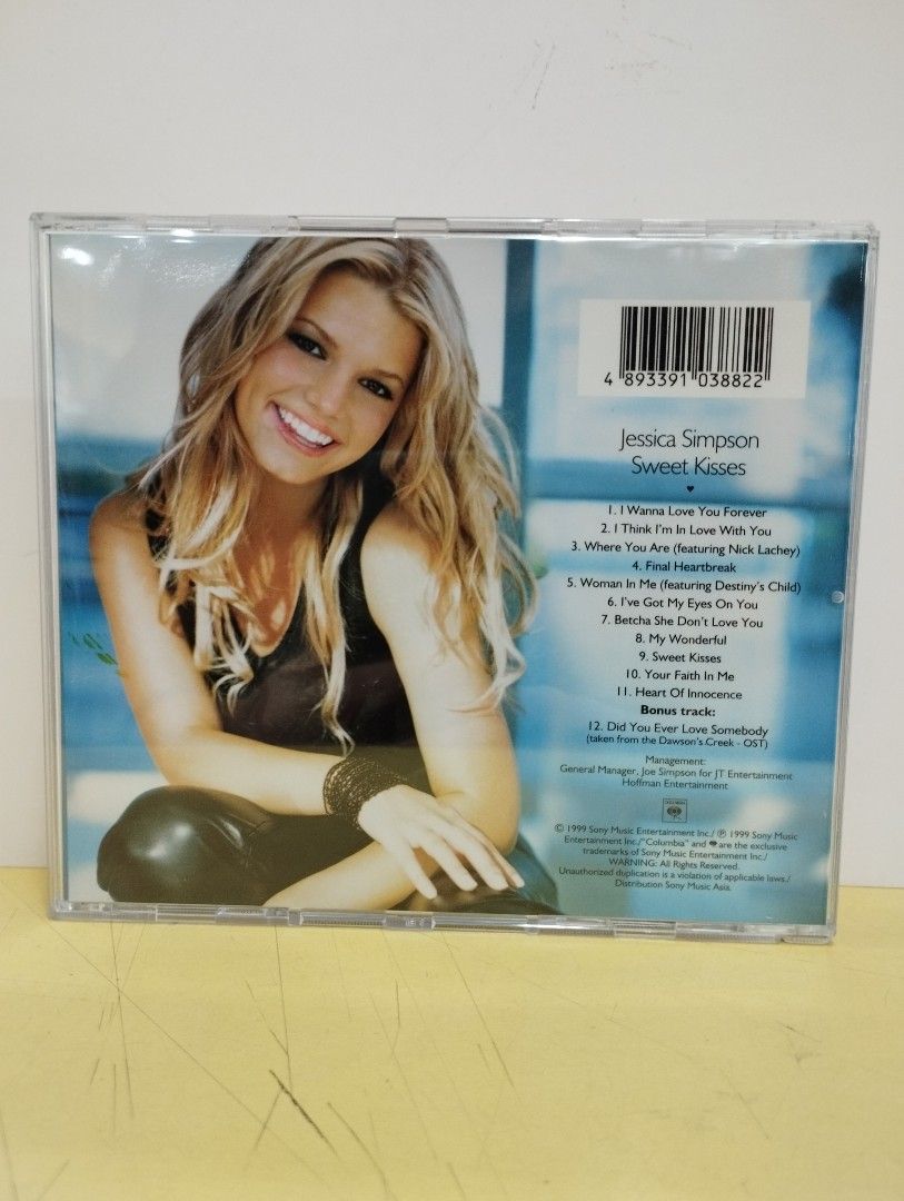 (CD) Jessica Simpson Sweet Kisses, Hobbies & Toys, Music & Media, CDs ...
