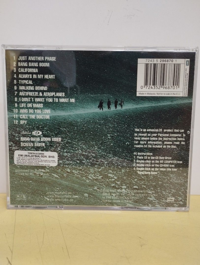 (CD) The Moffatts Submodalities, Hobbies & Toys, Music & Media, CDs ...