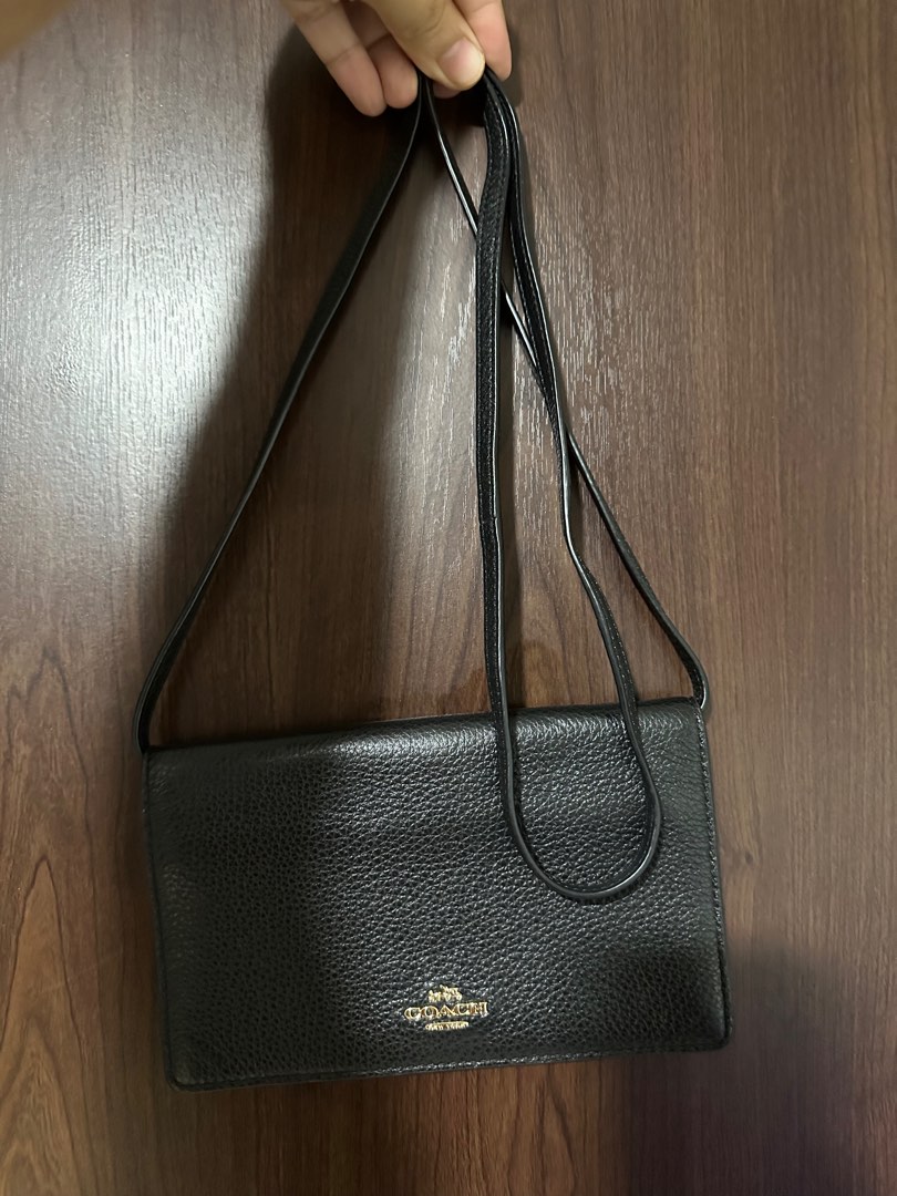 *Coach Detachable Wallet on Sling (Black) - 20x13 cm*, Luxury, Bags ...