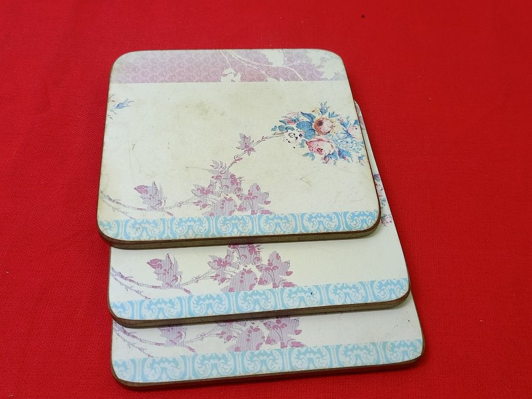 Coasters in Vintage wallpaper prints for 35 each *Q93, Furniture & Home ...