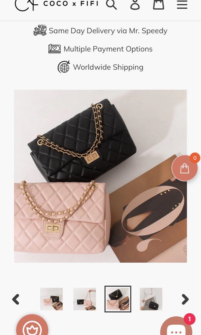 Coco x Fifi Katelyn Blush Pink, Women's Fashion, Bags & Wallets, Cross ...